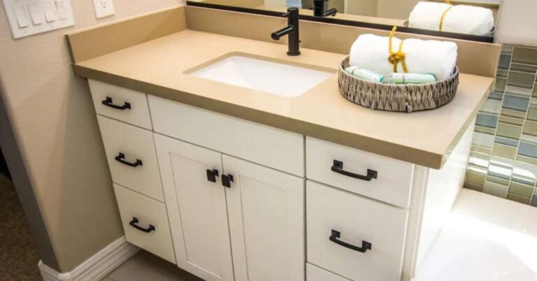 How To Fill Gap Between Vanity And Wall? - How Bathroom